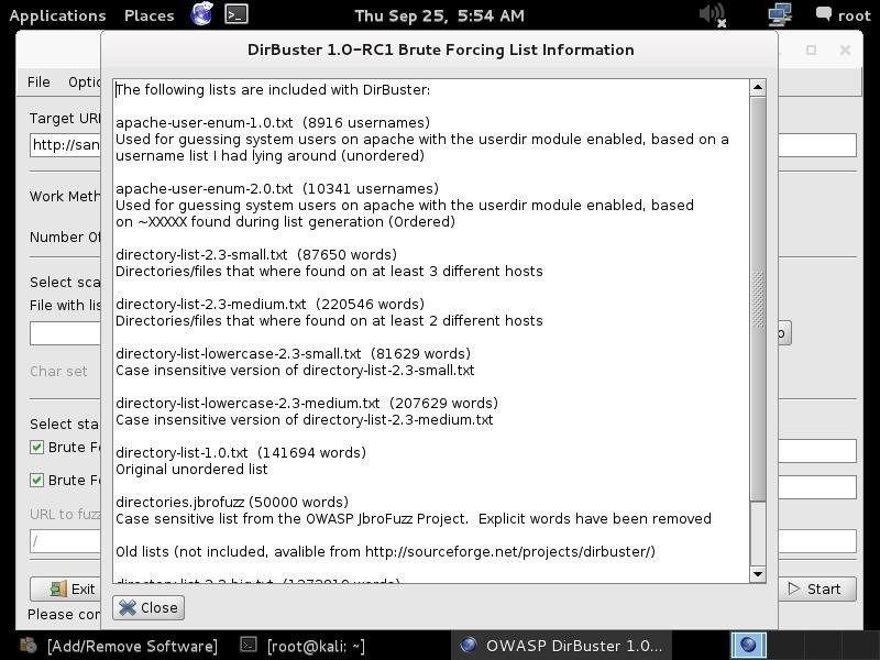 نحوه یافتن مسیر و دایرکتوری در وب سایت ها با استفاده از ابزار DirBuster - شرکت دیده‌بان شریف